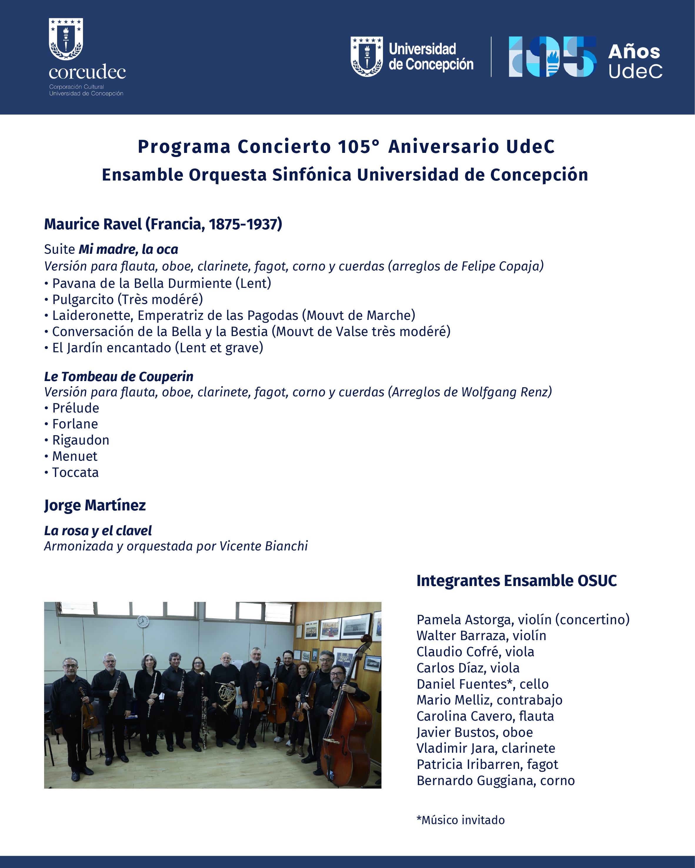 Ceremonia Aniversario 105 años UdeC | santiago.udec.cl